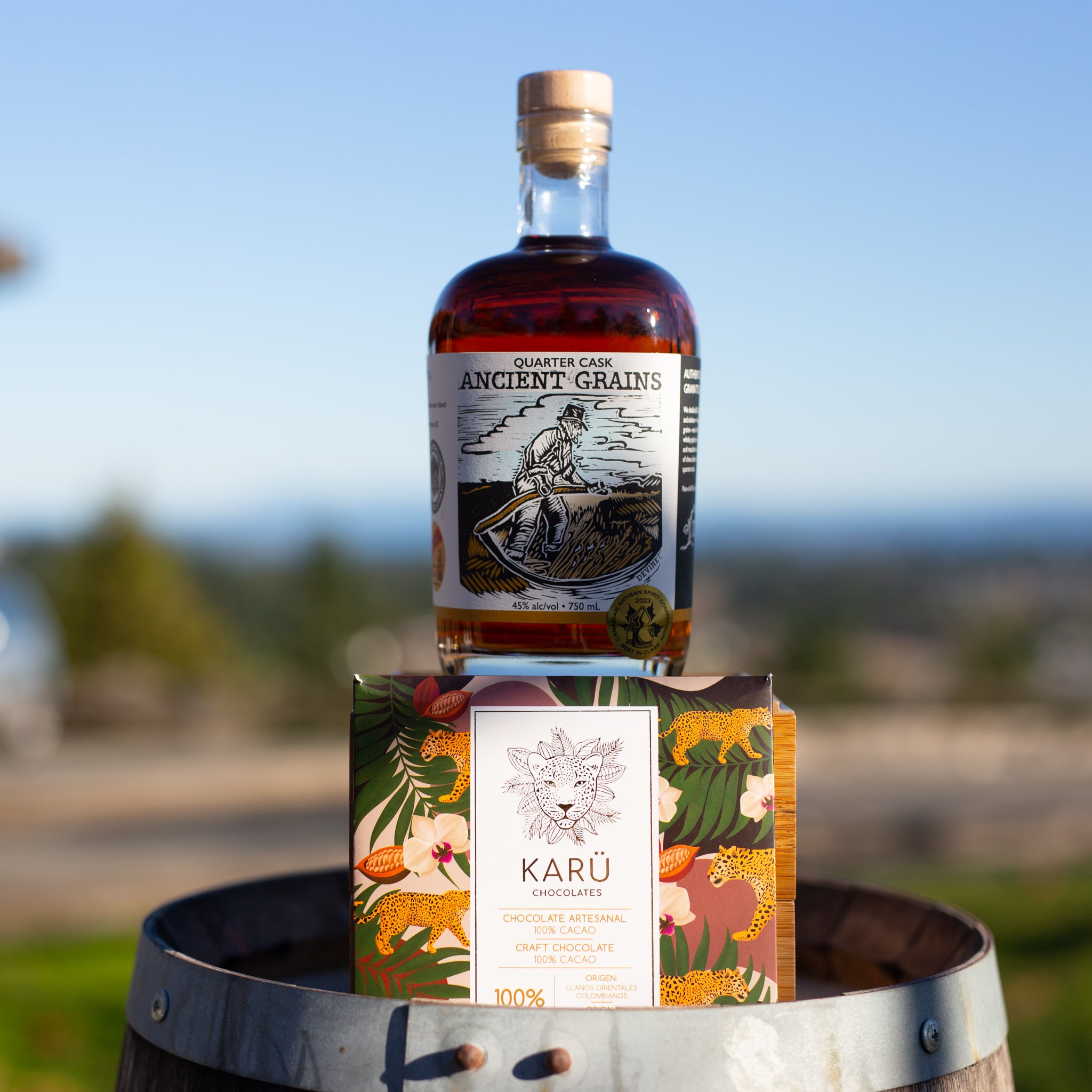 Ancient Grains Young Whisky X KARÜ Columbian 100% Cacao Chocolate Pair ...
